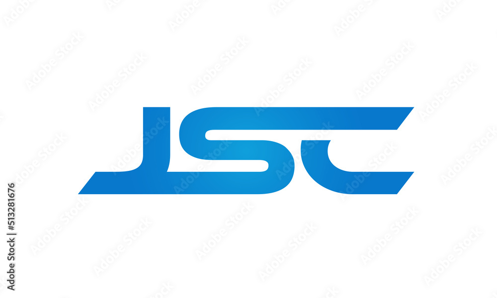 JSC letters Joined logo design connect letters with chin logo logotype ...