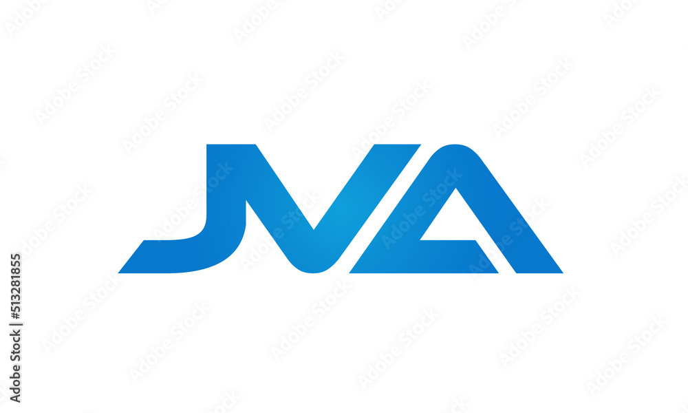 JVA letters Joined logo design connect letters with chin logo logotype ...