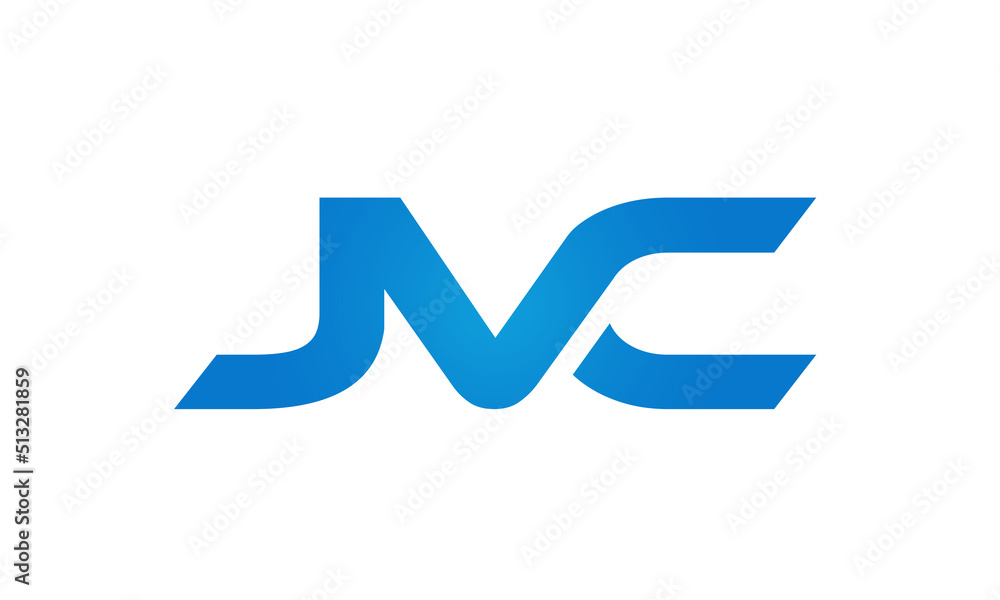 JVC letters Joined logo design connect letters with chin logo logotype ...