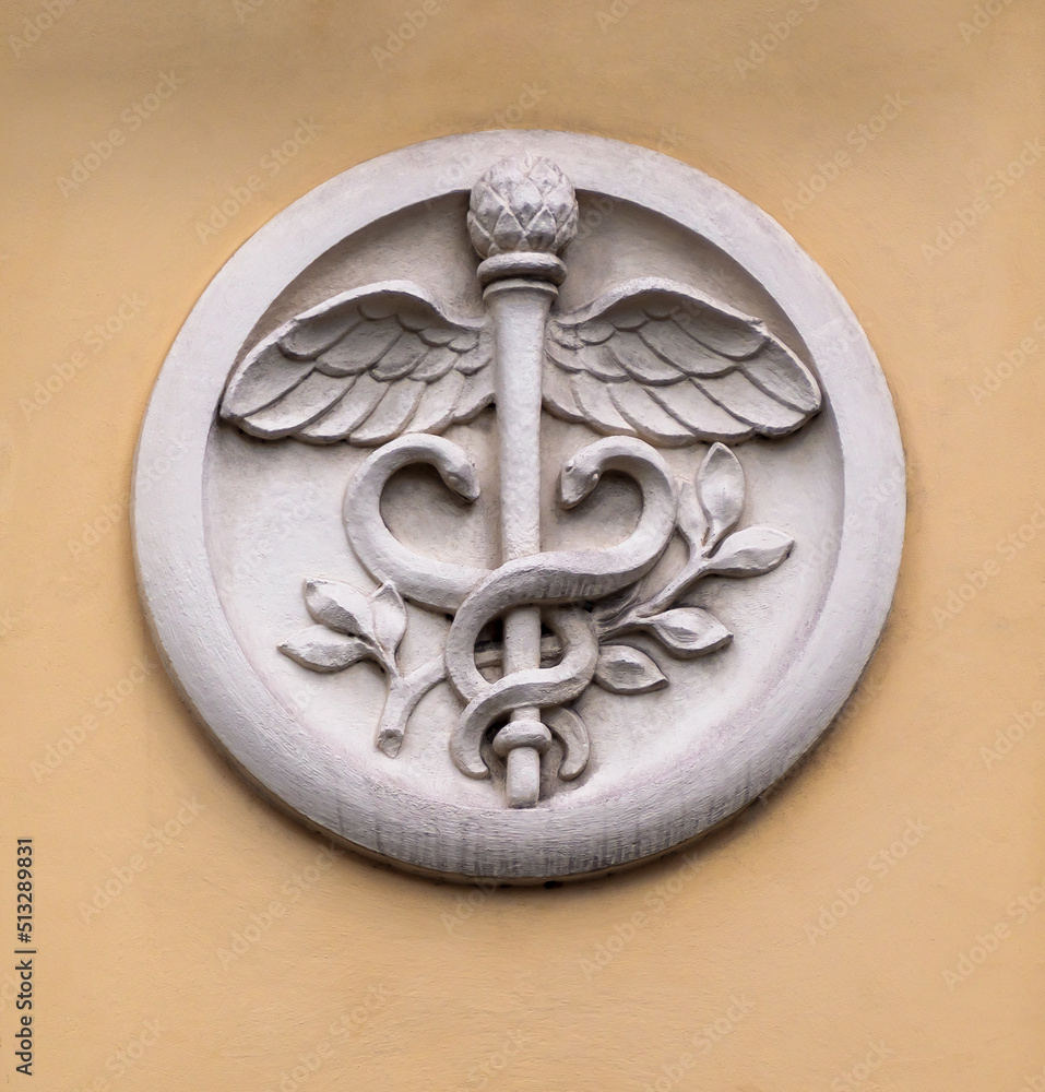 Caduceus - used by in commerce, international trade, logistics, customs ...