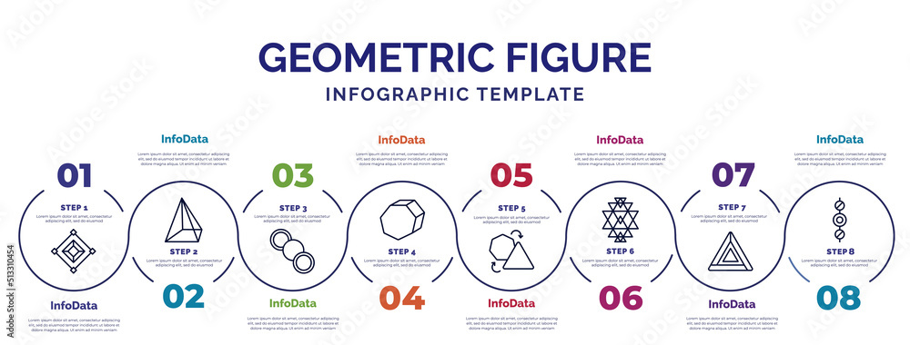 infographic template with icons and 8 options or steps. infographic for ...