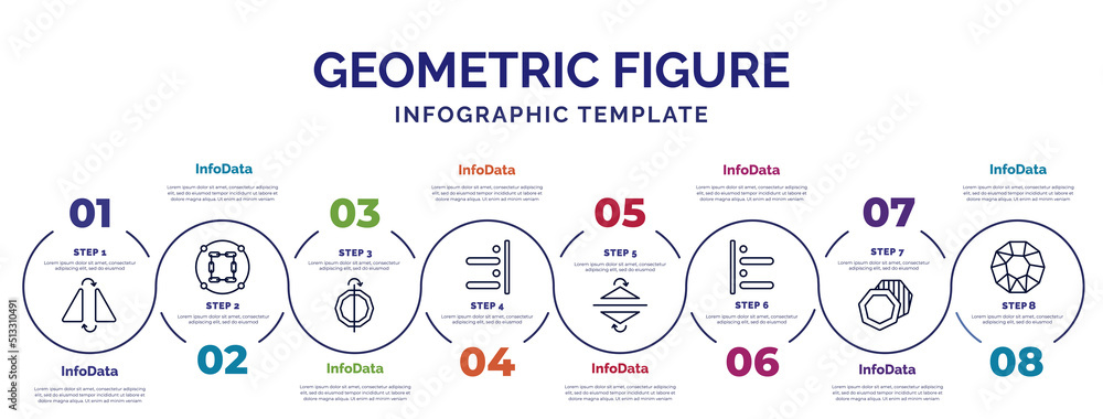 infographic template with icons and 8 options or steps. infographic for ...