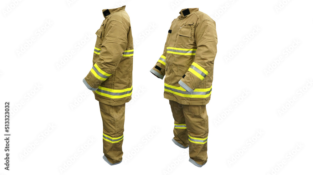 Firefighter uniforms, these safety suits are made of heat and fire ...