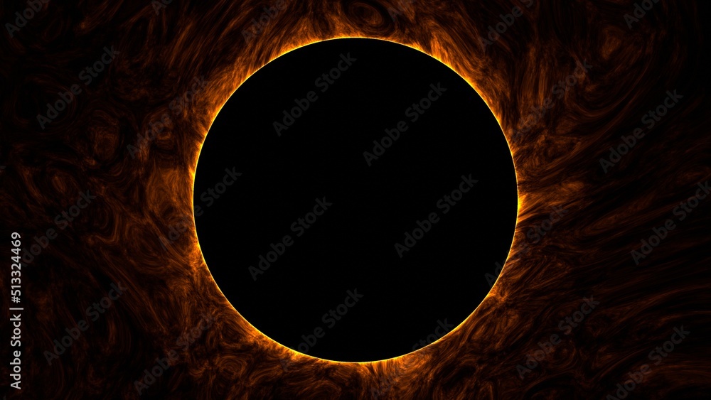 Dying sun. Abstract fantasy space object. Illustration suitable for ...