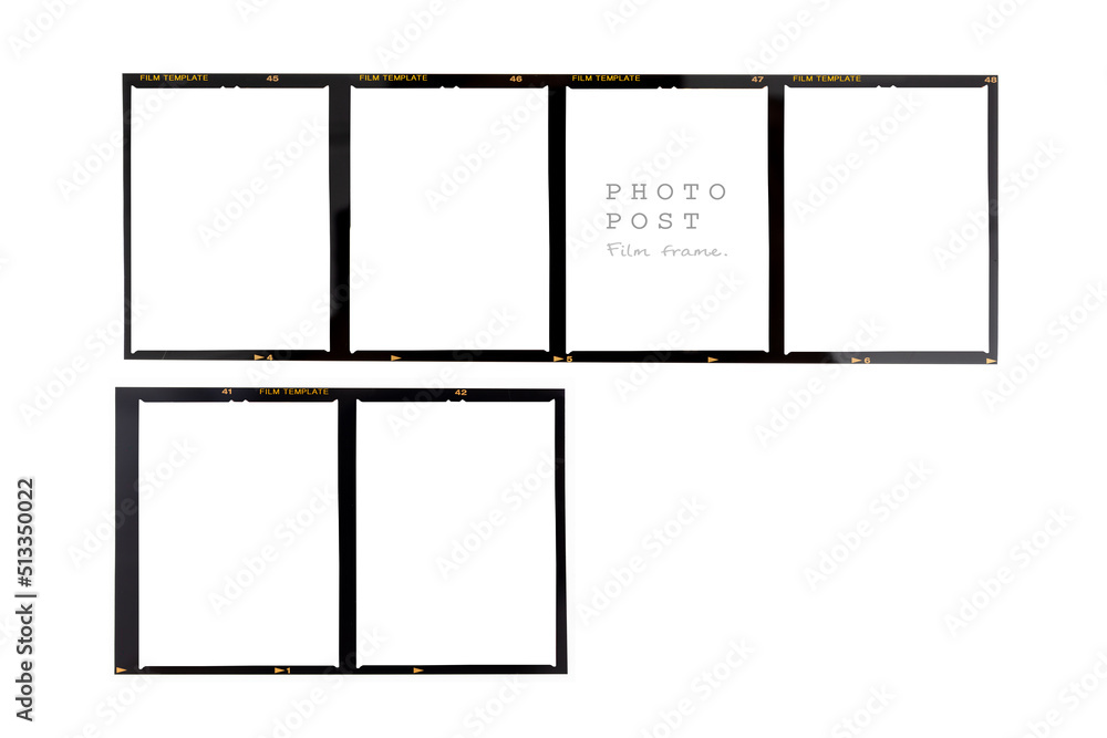 Medium format color film frame.With white space.text space. Stock Photo ...