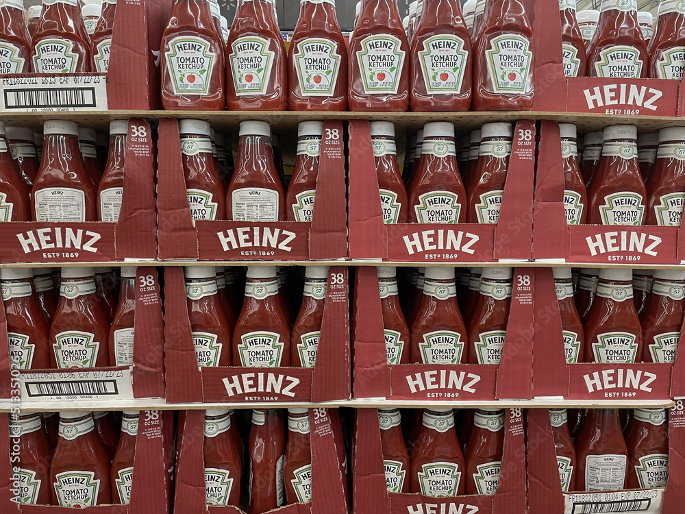 Kraft Heinz branded ketchup. Kraft Heinz is the fifth largest food ...