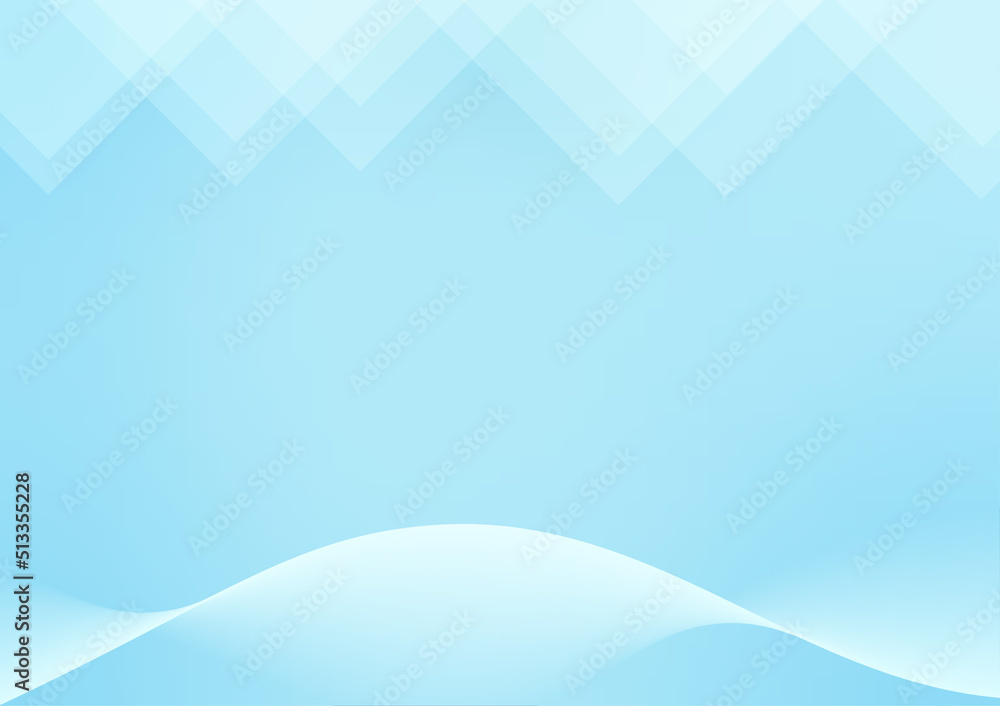 Beautiful pastel blue abstract background with wave form Stock Vector ...