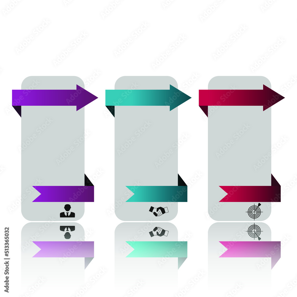 Business data visualization, infographics. Scheme of the process of ...
