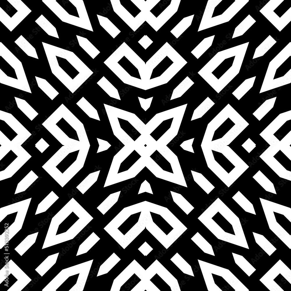 Vetor de Seamless floral surface pattern design. White symmetric ...