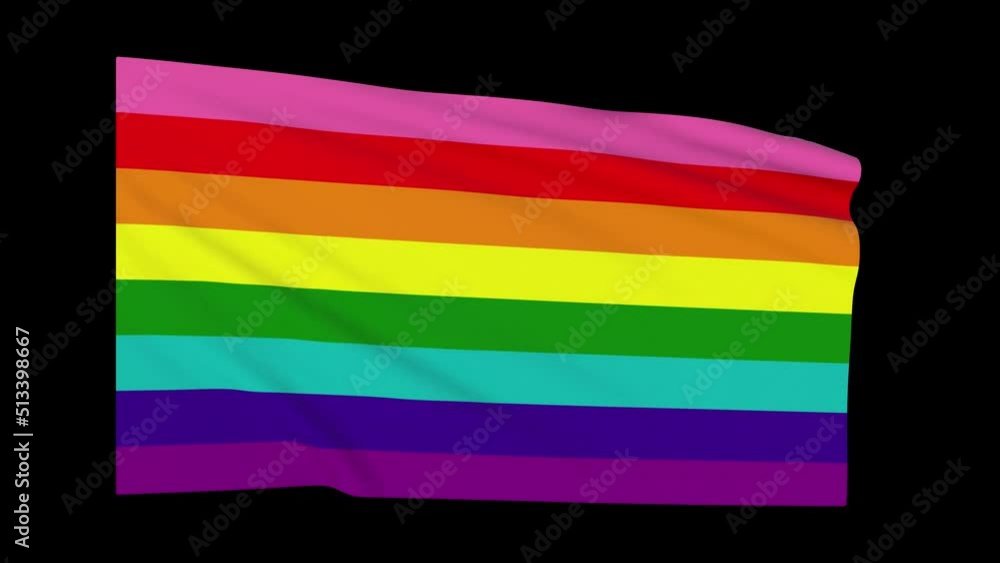 Waving pride flag loop Gilbert Pride Flag Stock ビデオ | Adobe Stock