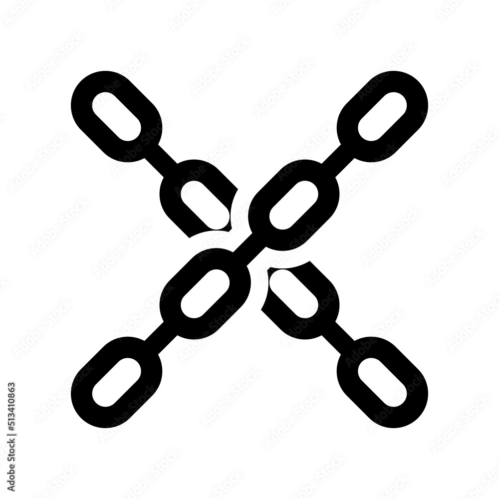 Chain Icon Vector Symbol Design Illustration Stock Vector | Adobe Stock