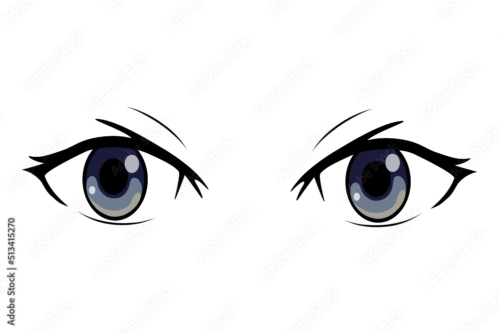 Japanese Eyes Cartoon at Werner Obrien blog