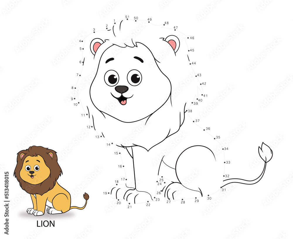 connect dot to dot game. numbers game. draw a line. vector illustration ...