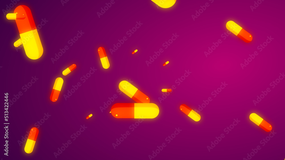 Drug prescription for pills medicine capsule pattern background ...