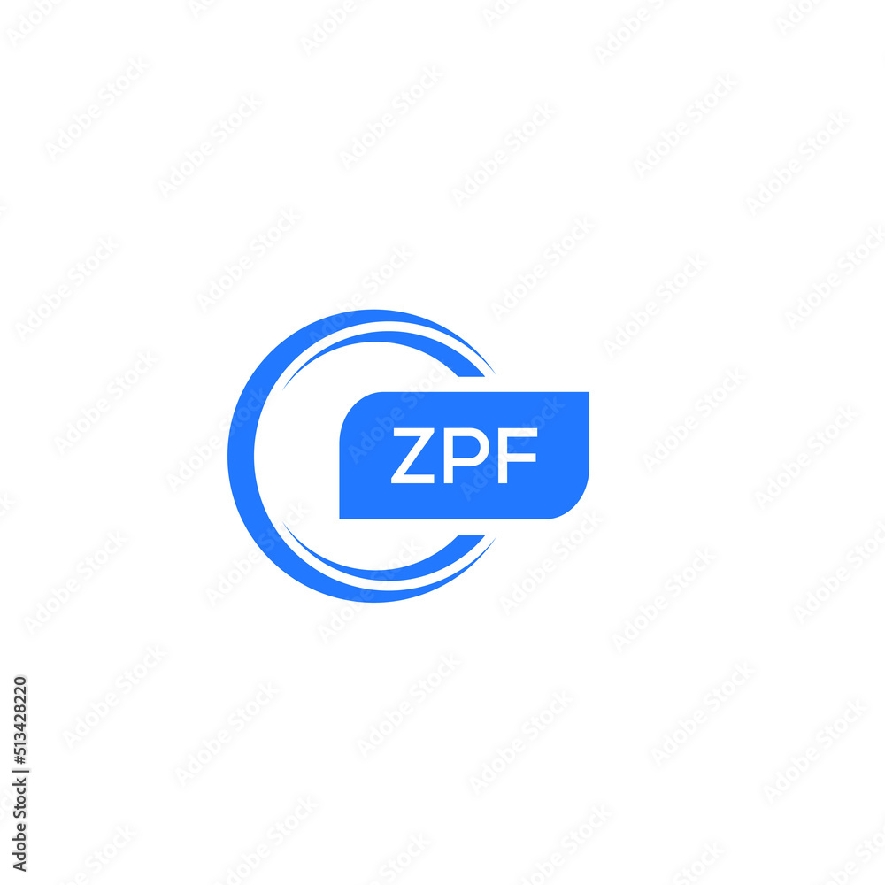 ZPF letter design for logo and icon.ZPF typography for technology ...