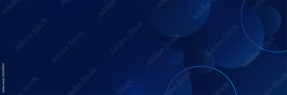 Modern dark blue banner background abstract geometric pattern light ...