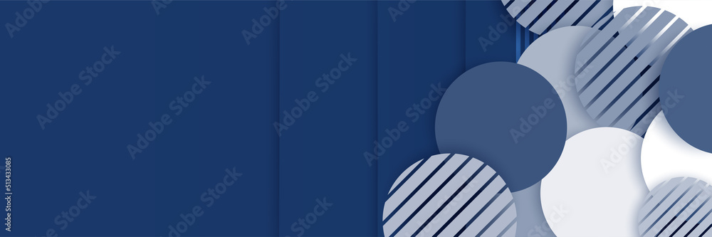 Abstract Overlap Geometric Shape On Dark Navy Blue Background Luxury Layered Vertical Rectangle