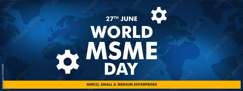 World MSME Day Banner Design, Micro Small , Medium Enterprises Stock ...