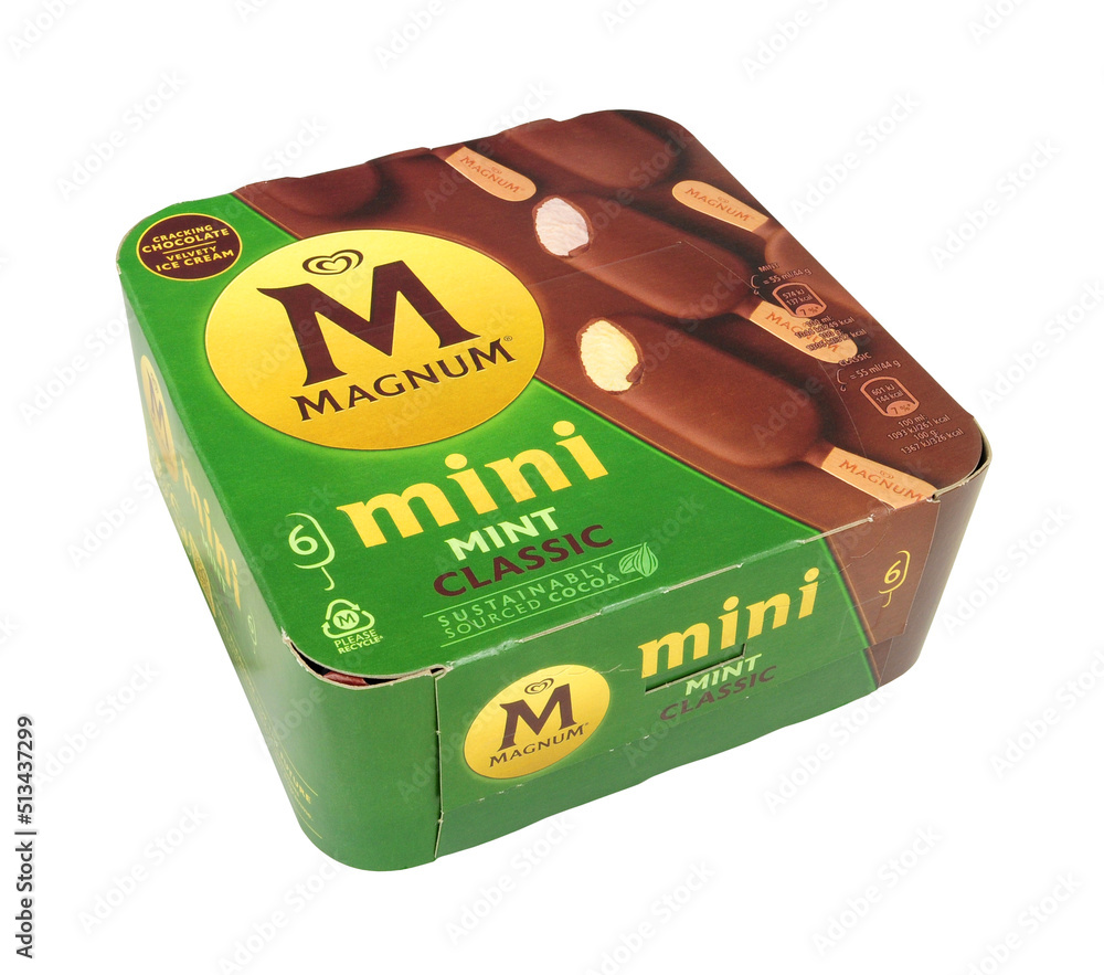 Foto de Magnum Mini Mint classic milk chocolate coated Madagascan ...