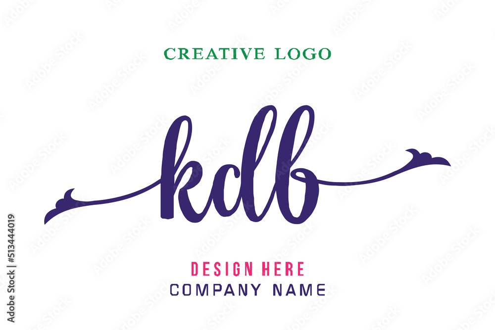 KDB lettering logo is simple, easy to understand and authoritative ...