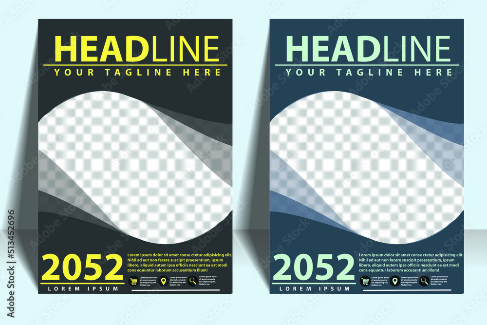 Book Cover Page Design Template in A4 size. This can be adapted to ...