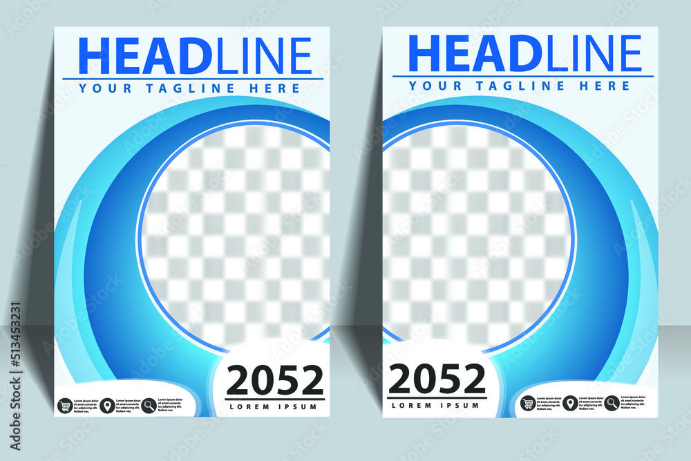 Book Cover Page Design Template in A4 size. This can be adapted to ...