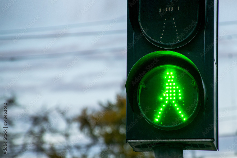 Green Man Traffic Light