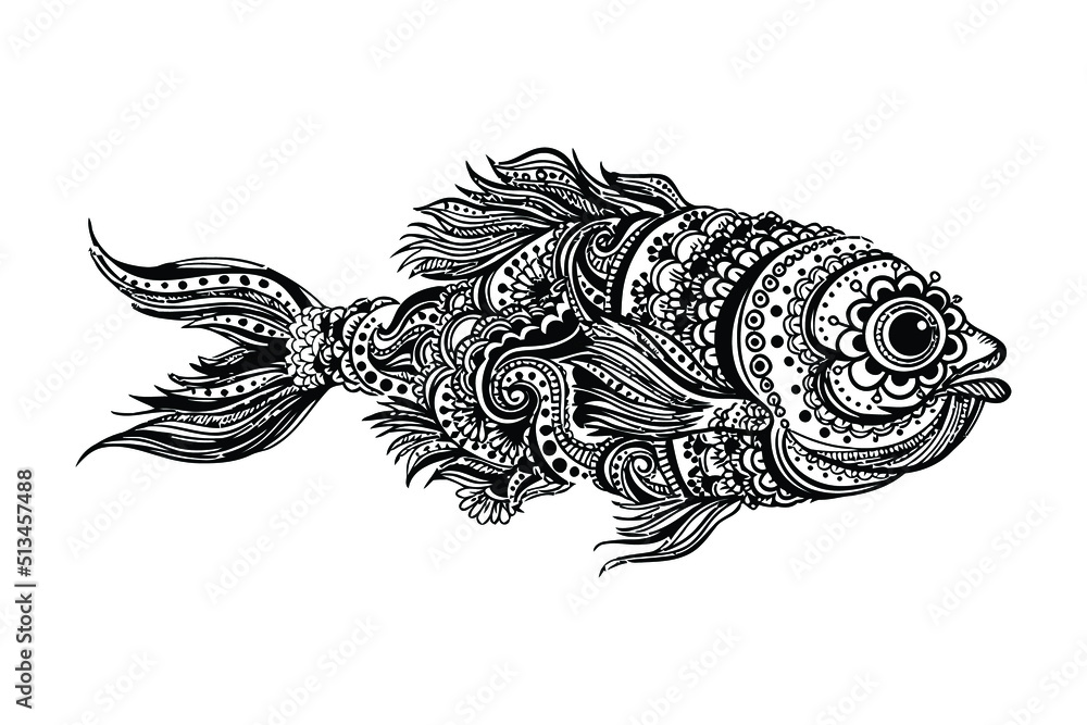 Mandala Art In Fish at Ryan Cushman blog