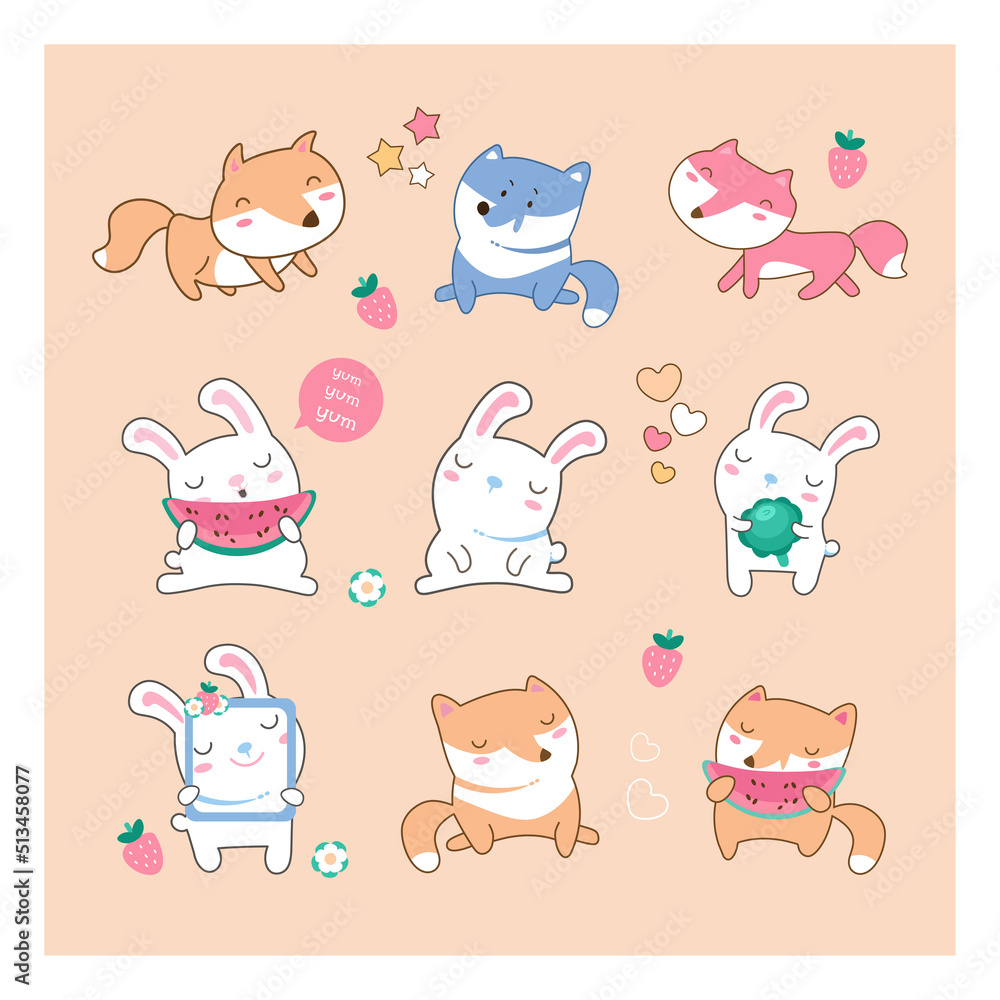Cute Japanese Cartoon Animals