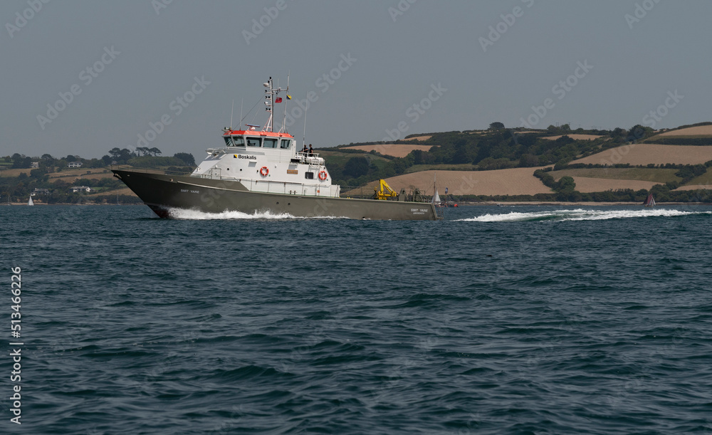 Falmouth, Cornwall, England, UK. 2022. The Boskalis Smit Yare a multi ...