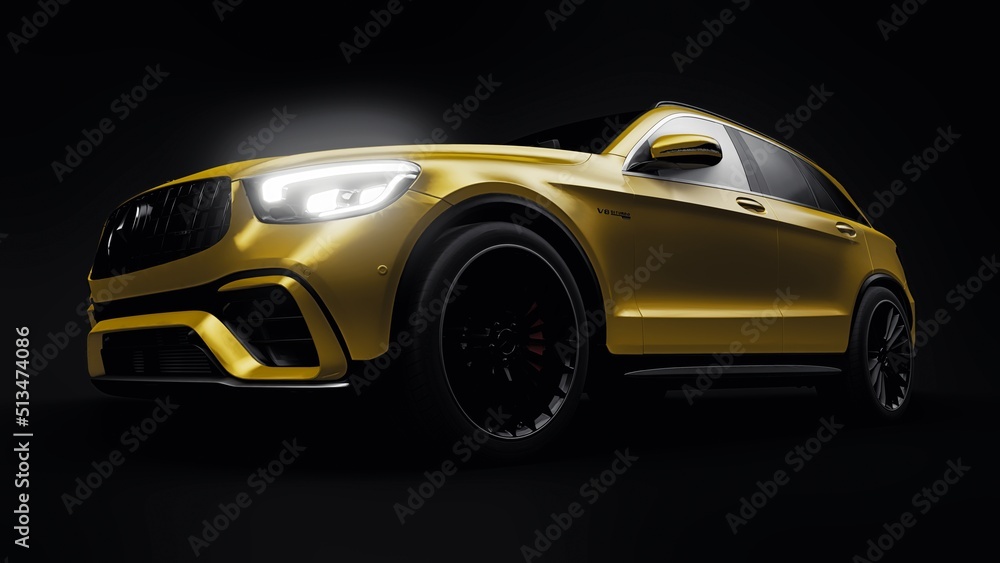 ภาพประกอบสต็อก Paris. France. May 02, 2022. Mercedes-Benz GLC 63 AMG ...