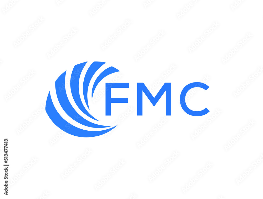 FMC Flat accounting logo design on white background. FMC creative ...