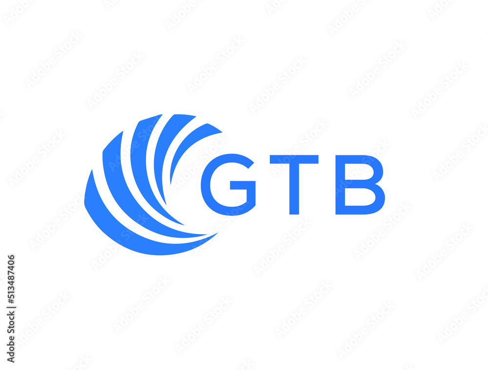 GTB Flat accounting logo design on white background. GTB creative ...