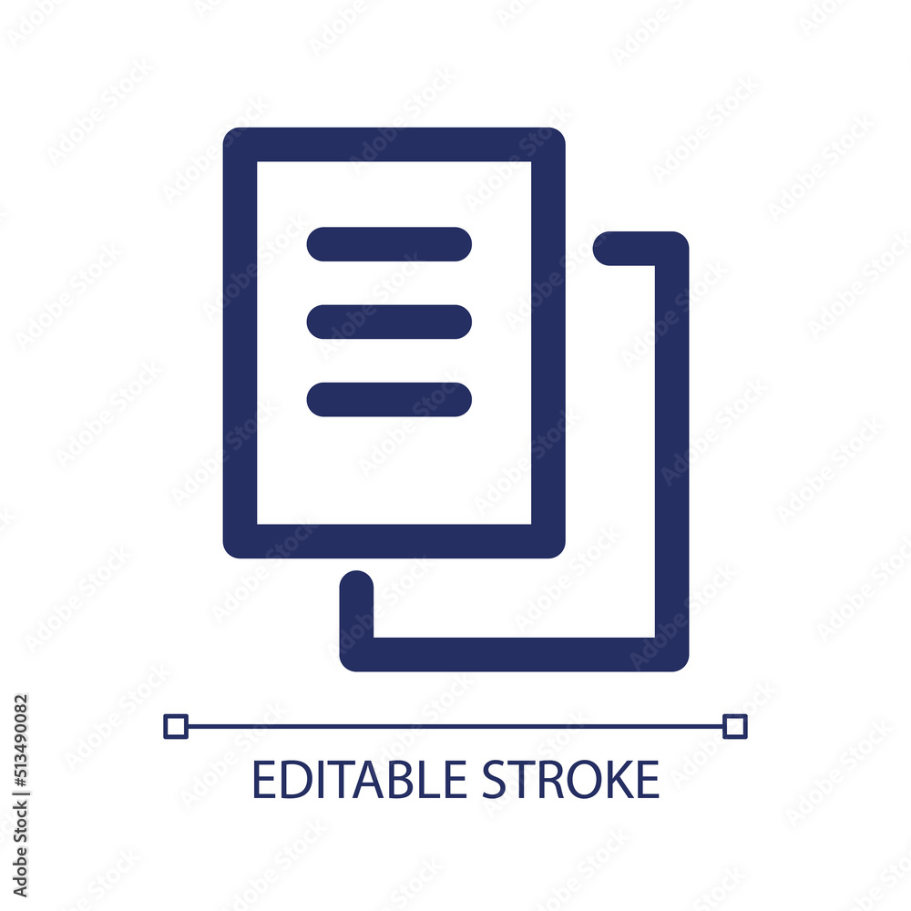 Delivery documents RGB color ui icon. Cargo invoice copy. Shipping ...