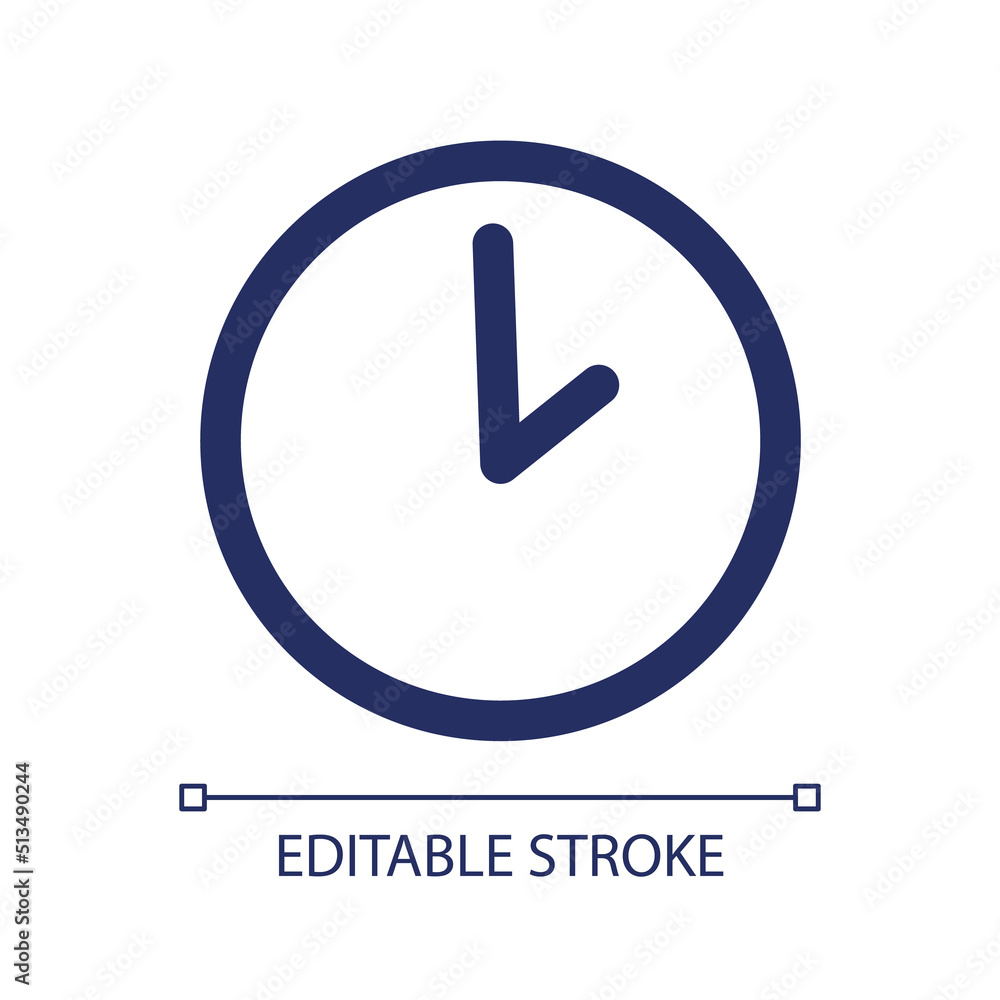 Working hours RGB color ui icon. Waiting time. Countdown and deadline ...