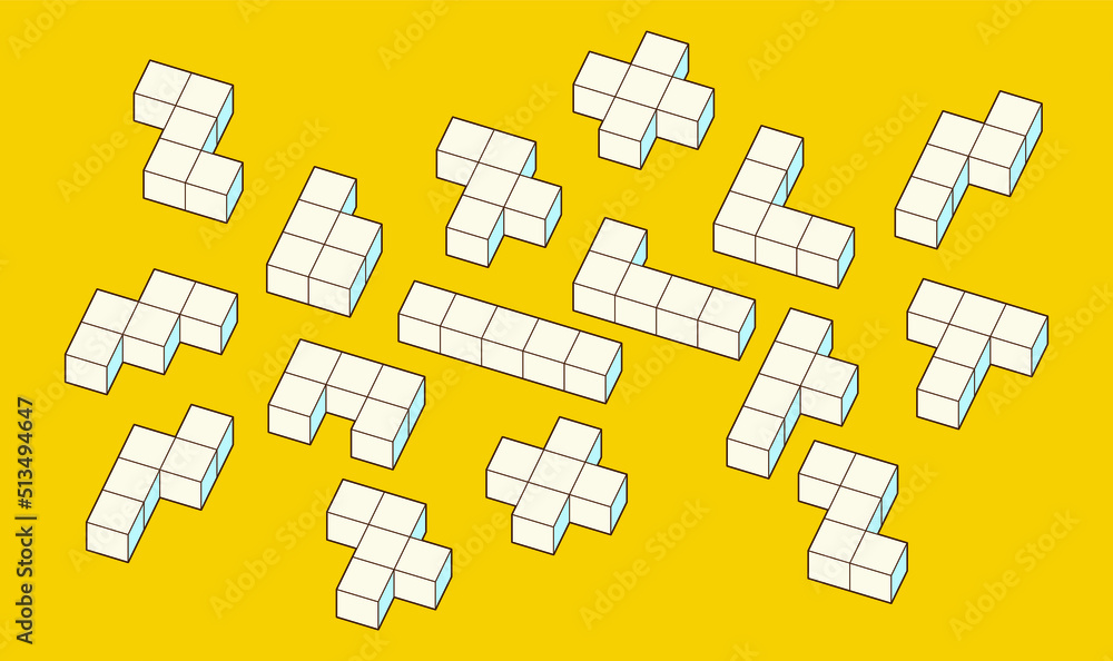 A simple pattern of building blocks, and bricks for children. Vector ...