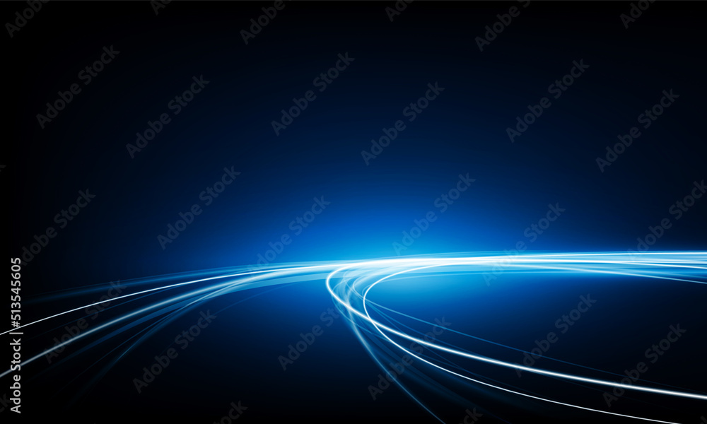 Abstract speed Business Start up launching product with Electric car ...