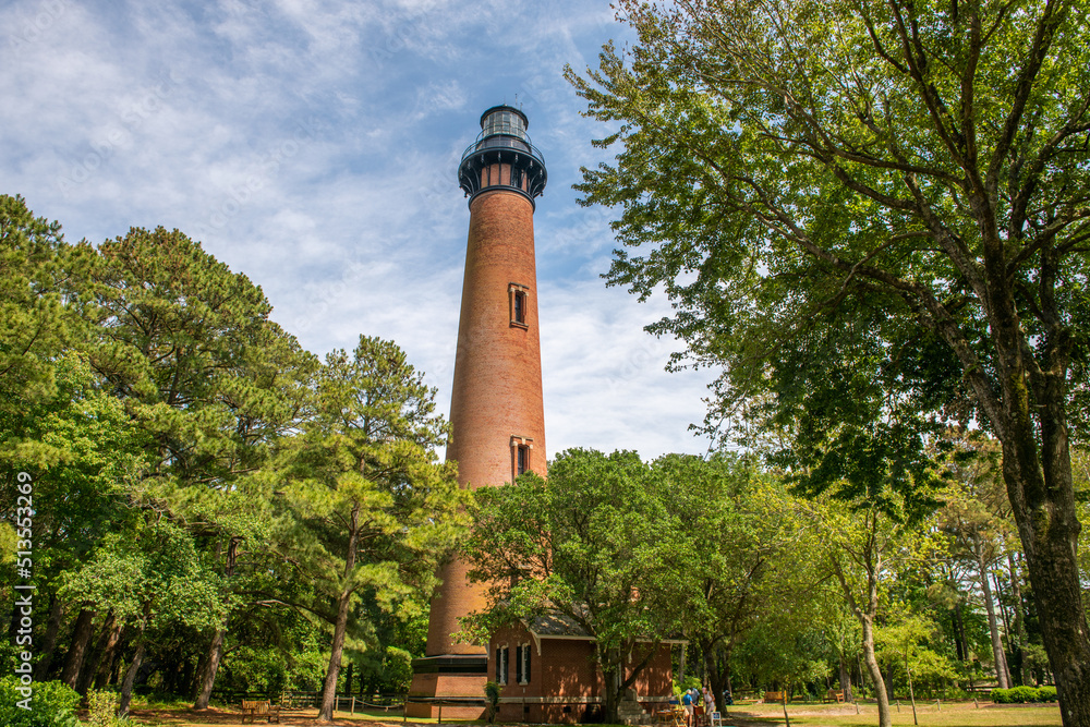 Currituck Island Lighthouse - Outer Banks of North Carolina Stock Photo ...
