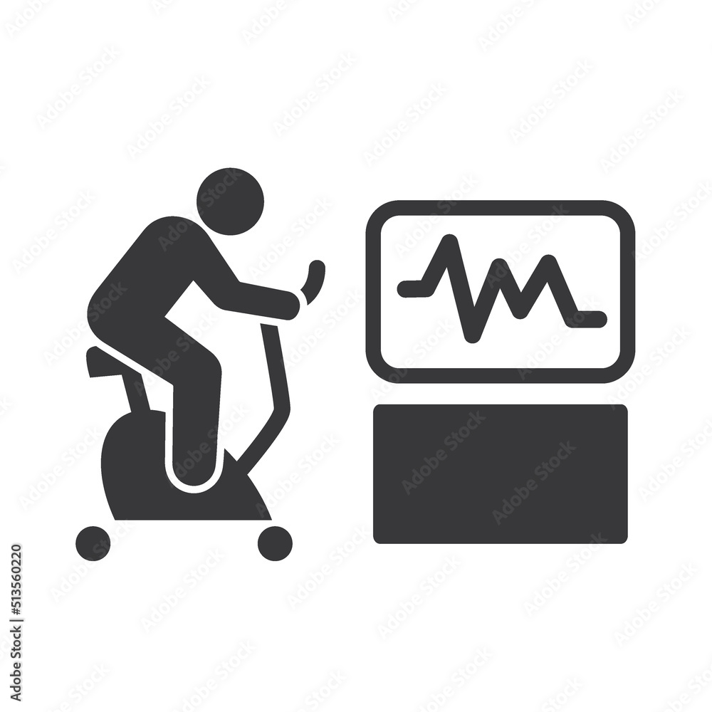 Exercise Stress Test EKG Check Reports Vector Illustration Concept exercise-stress-test-ekg-check-reports-vector-illustration-concept