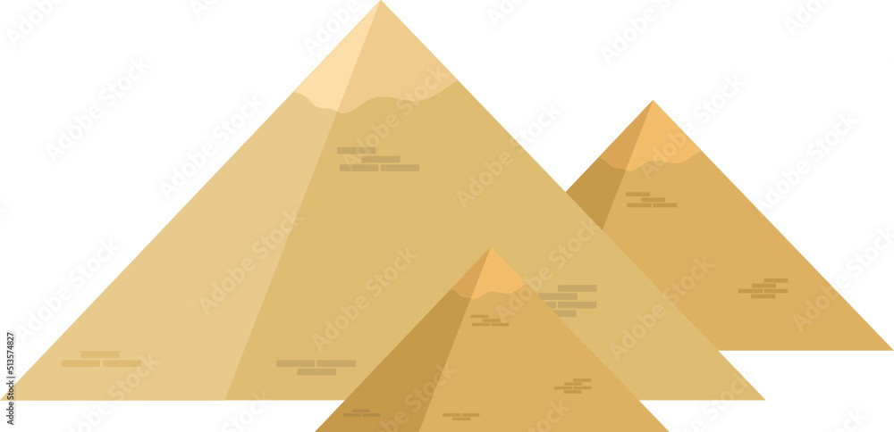 Egyptian pyramid clipart design illustration Stock Vector | Adobe Stock