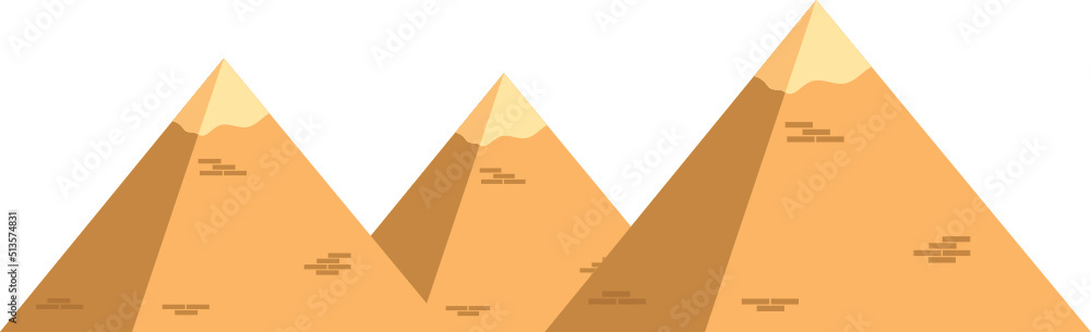 Egyptian pyramid clipart design illustration Stock Vector | Adobe Stock