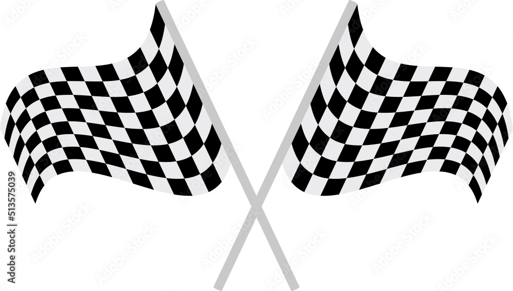 Racing flag clipart design illustration Stock Vector | Adobe Stock