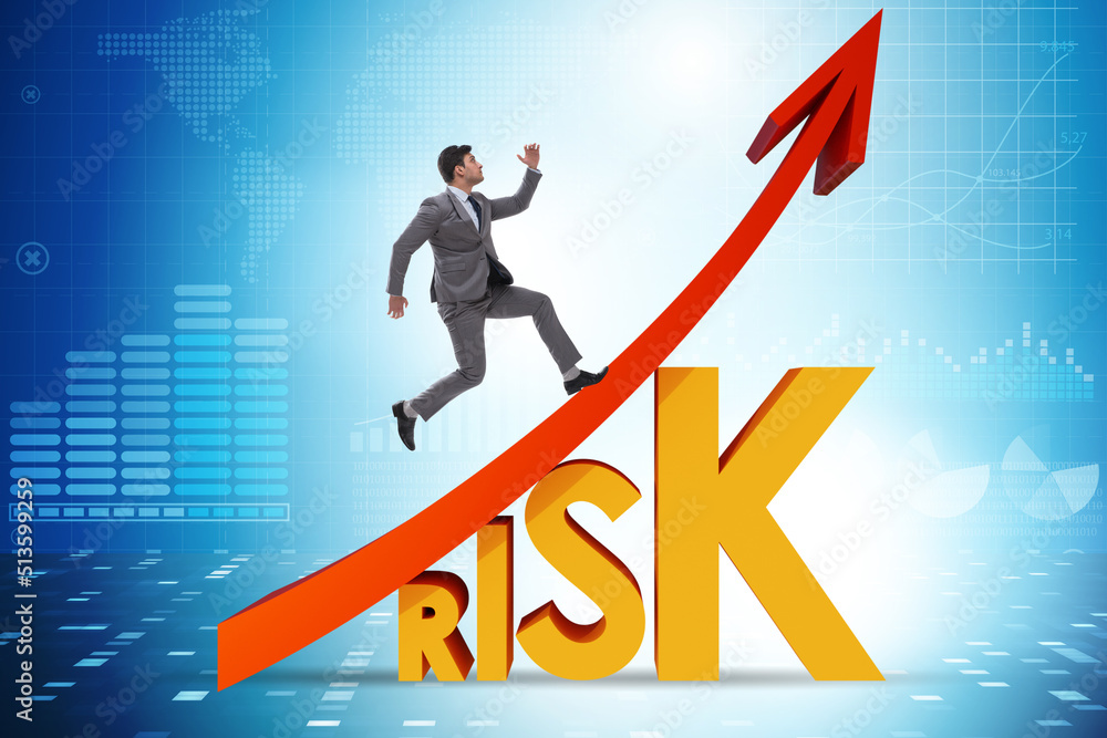 Risk increase concept in management Stock Photo | Adobe Stock