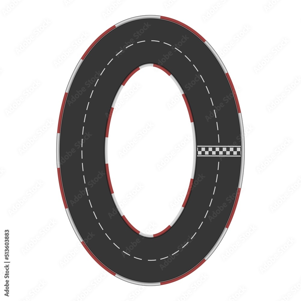 Auto racetrack icon cartoon vector. Car circuit. Race track Stock ...