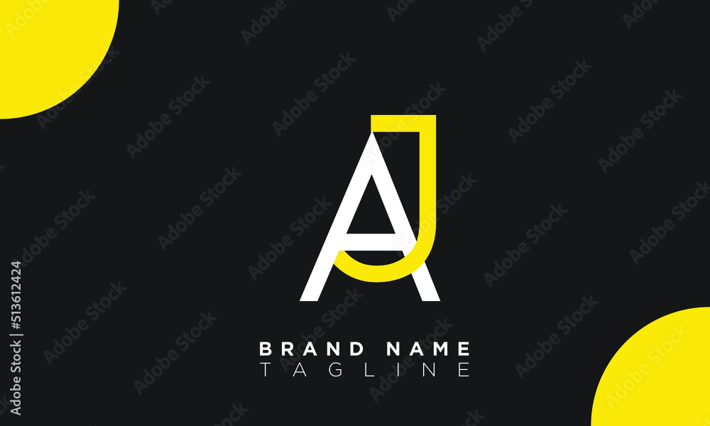 AJ Alphabet letters Initials Monogram logo JA, A and J Stock Vector ...