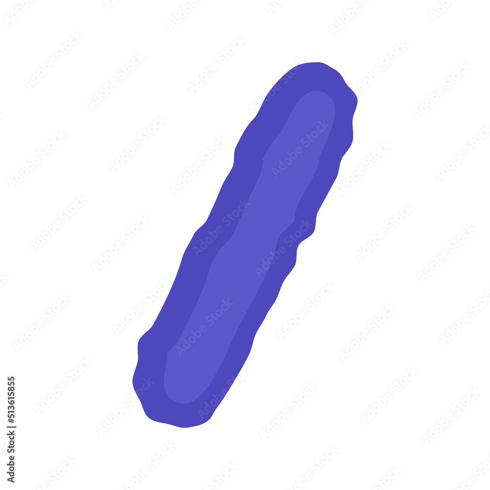 Rod shaped bacilli bacteria under the microscope. Medical research of ...