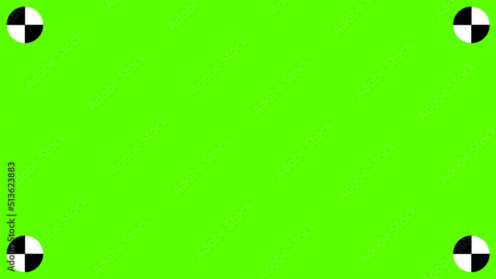 Green chroma screen background with tracking markers - VFX Motion ...