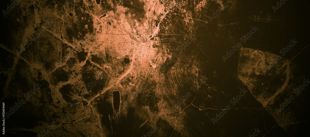 Dark red orange yellow wall halloween background concept. Scary ...