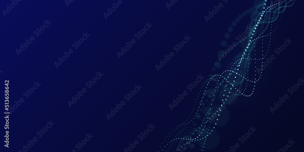 Technology digital wave background concept. Wave stream digital ...