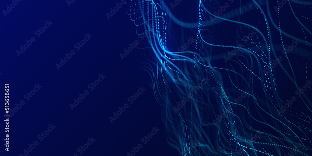 Technology digital wave background concept. Wave stream digital ...